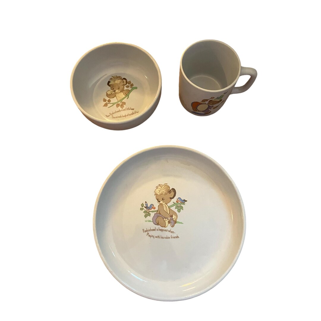 1940s , Eatons Canada , Punkinhead , Childs Porcelain, Dish Set ...