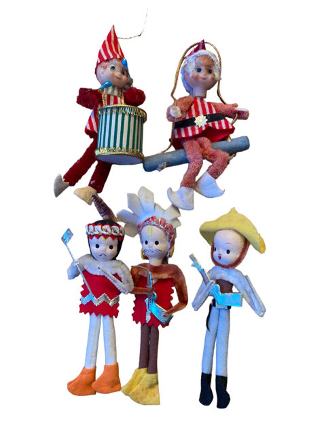 Rare , HTF , Christmas Ornaments , Elves , Pixies , Wild West ...