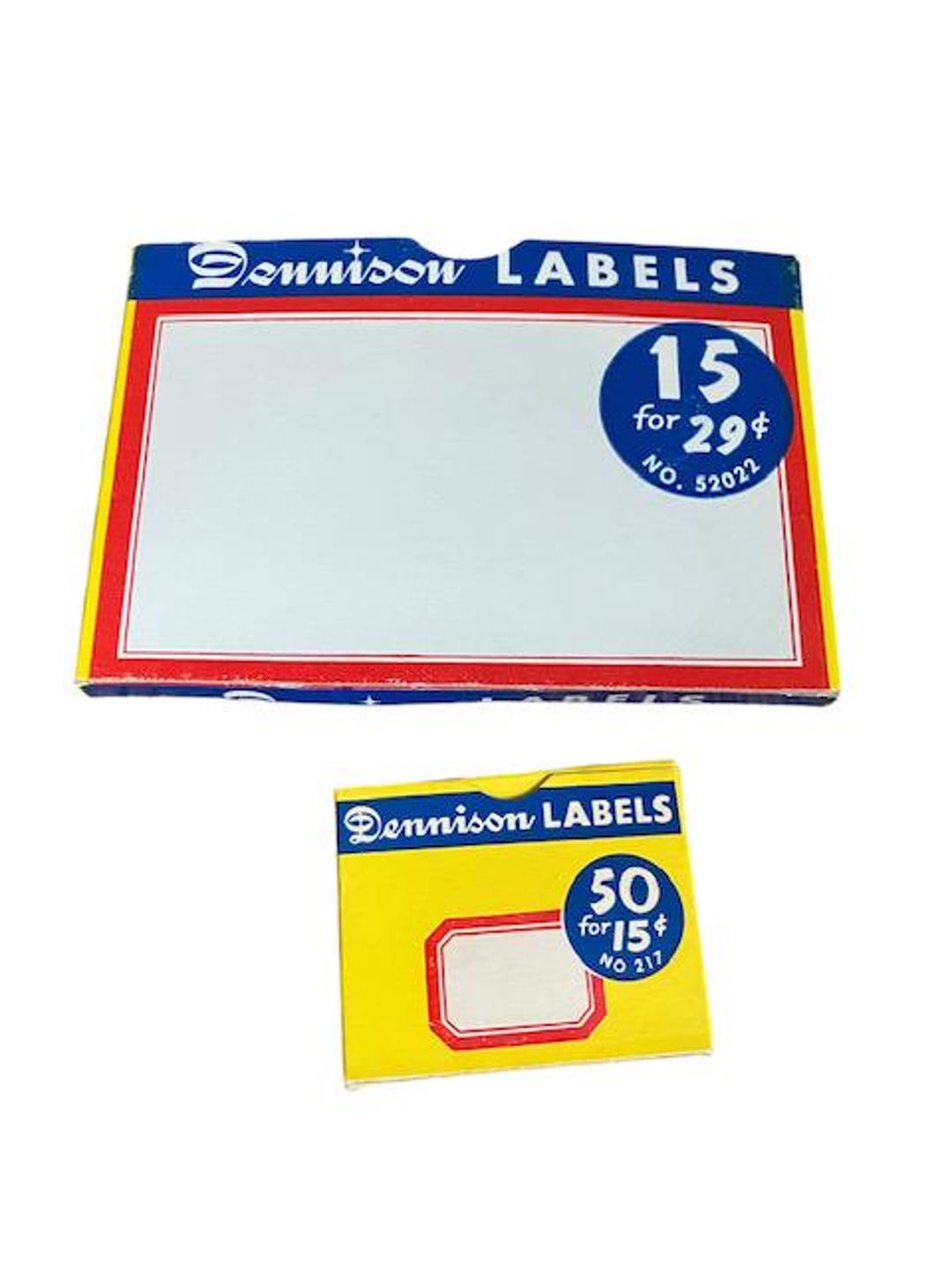 Vintage, Dennison, Labels , Stickers ,1960s ,NOS - Etsy