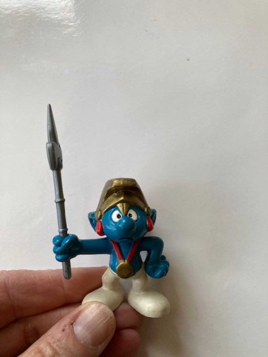 Vintage , Smurfs , Roman Guard Smurf , 20109, Bully,w .germany,peyo ...