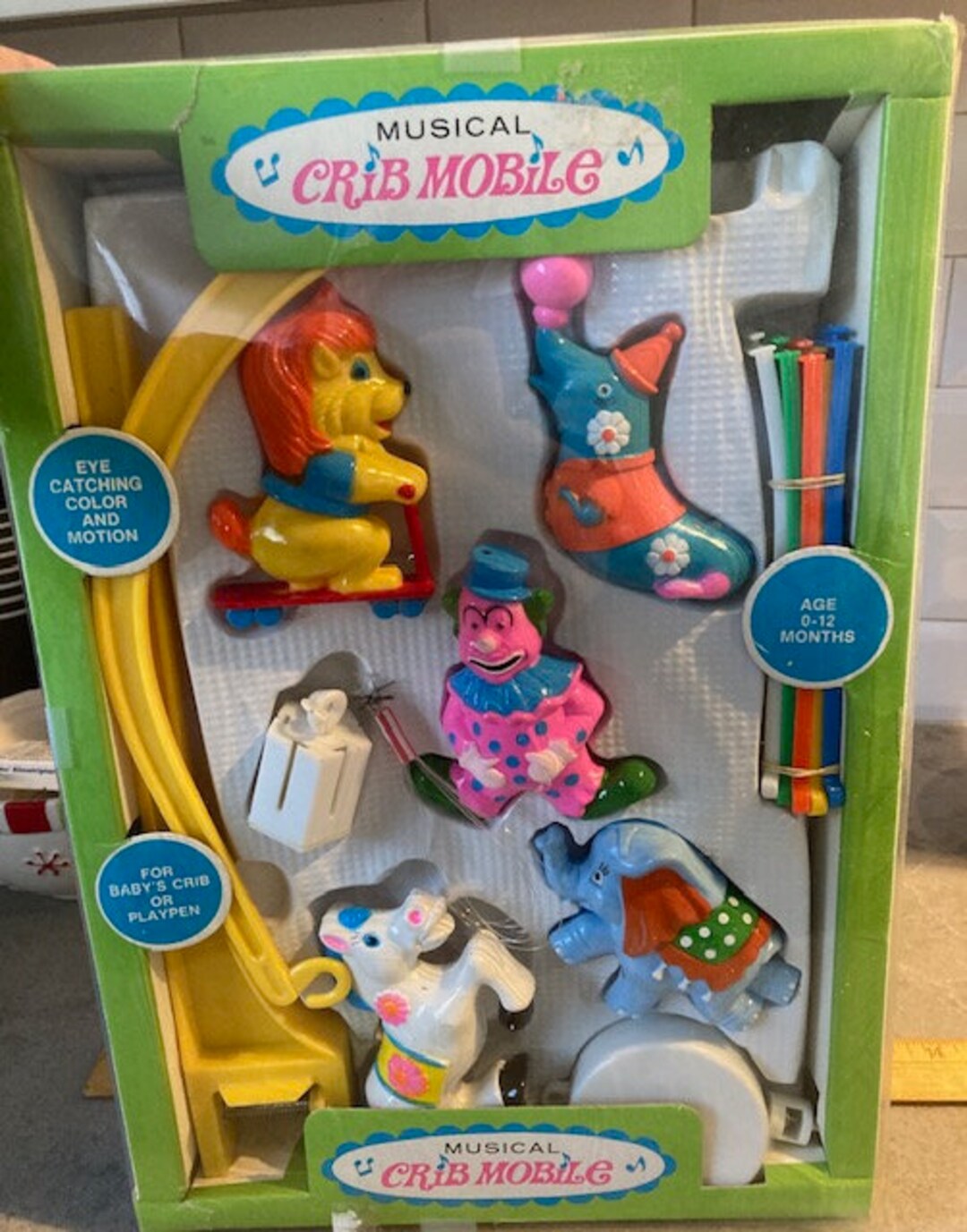 Musical ,vintage , Plastic , Circus , Colorful , Animal , Unused , Baby ...