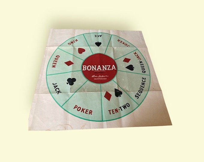 1940s , Paper Board , Game Board Only , Bonanza Game , Parker Brothers ...