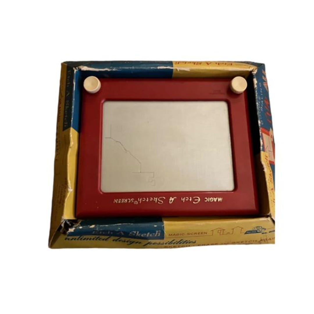 Magic Etch A Sketch Screen With Box , Peter Austin ,kelton Corp , 1960s ...