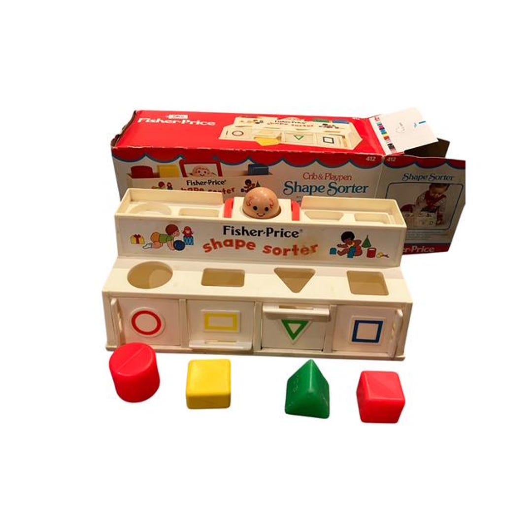 Fisher Price, Shape Sorter, Multicolored , Squeaker, 1974 to 1984 ...