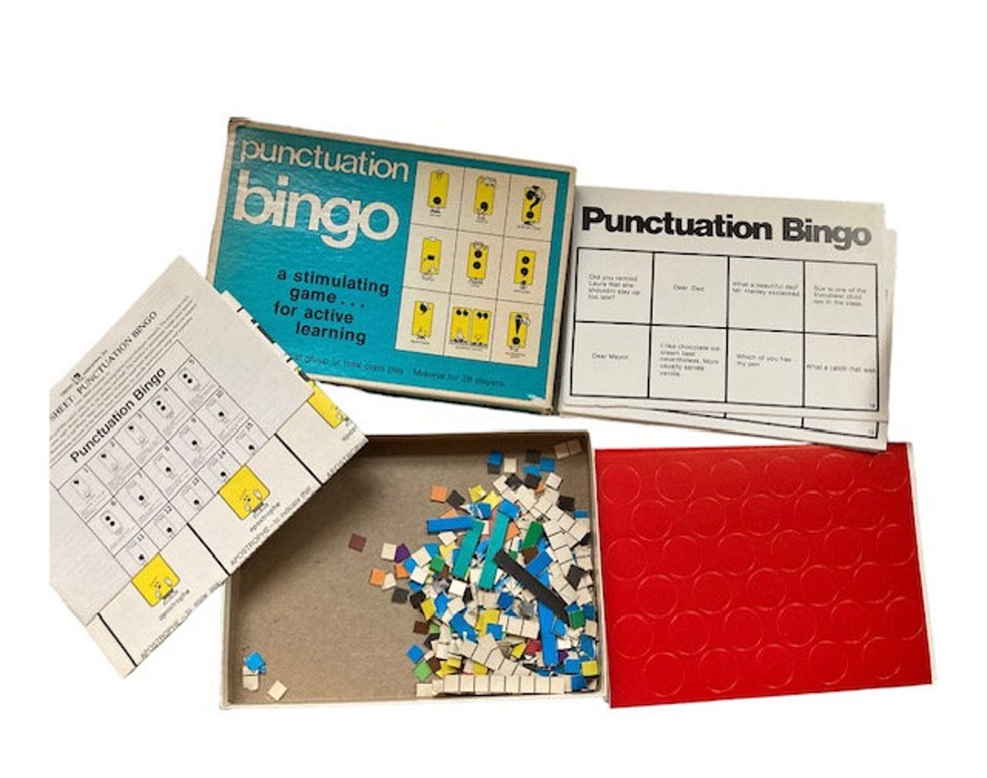 Punctuation Bingo Game, Classroom Educational Game - Etsy UK