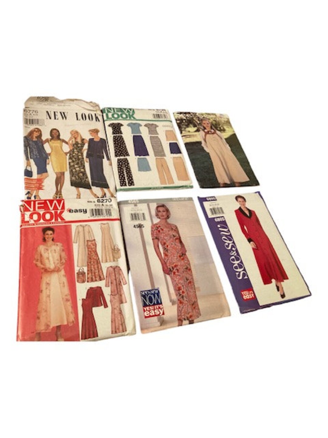 6 Patterns , New Look ,see and Sew , Vintage , Sewing , Clothes ...