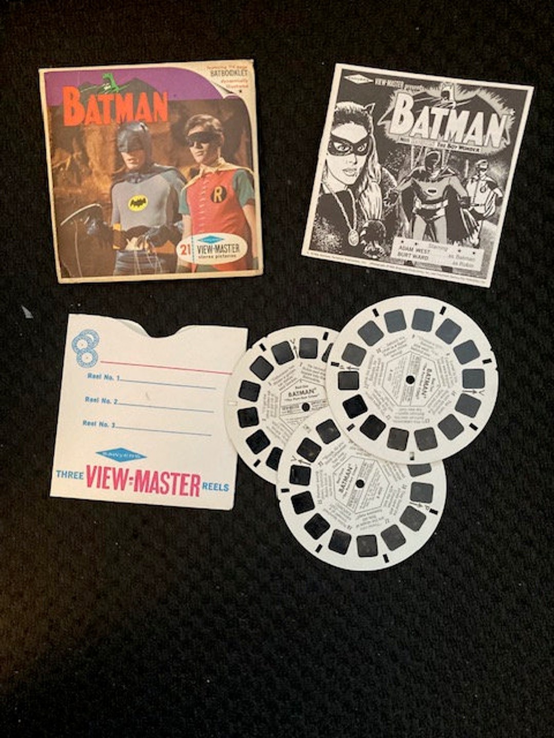 Batman, Robin ,classic Viewmaster, Reel Packet , Sawyers , View-master ...