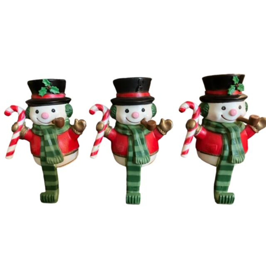 Hallmark, 1980s, Plastic Snowmen, Snowman, Hallmark Christmas ...