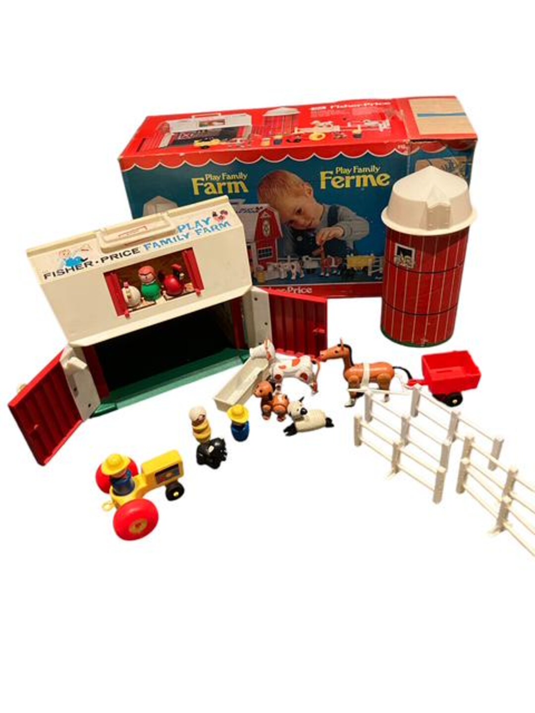 Fisher Price , Vintage ,1980s , Complete Farm , With Box - Etsy