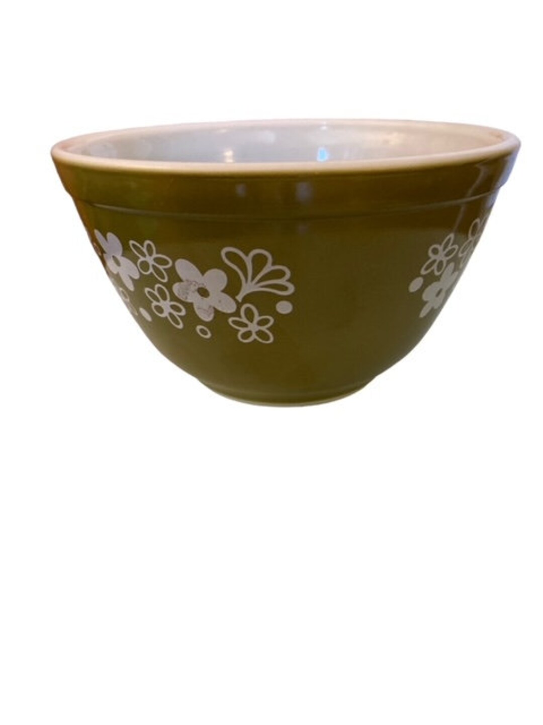 Vintage, Pyrex, Spring Blossom ,green Mixing Bowl, Avocado Green and ...