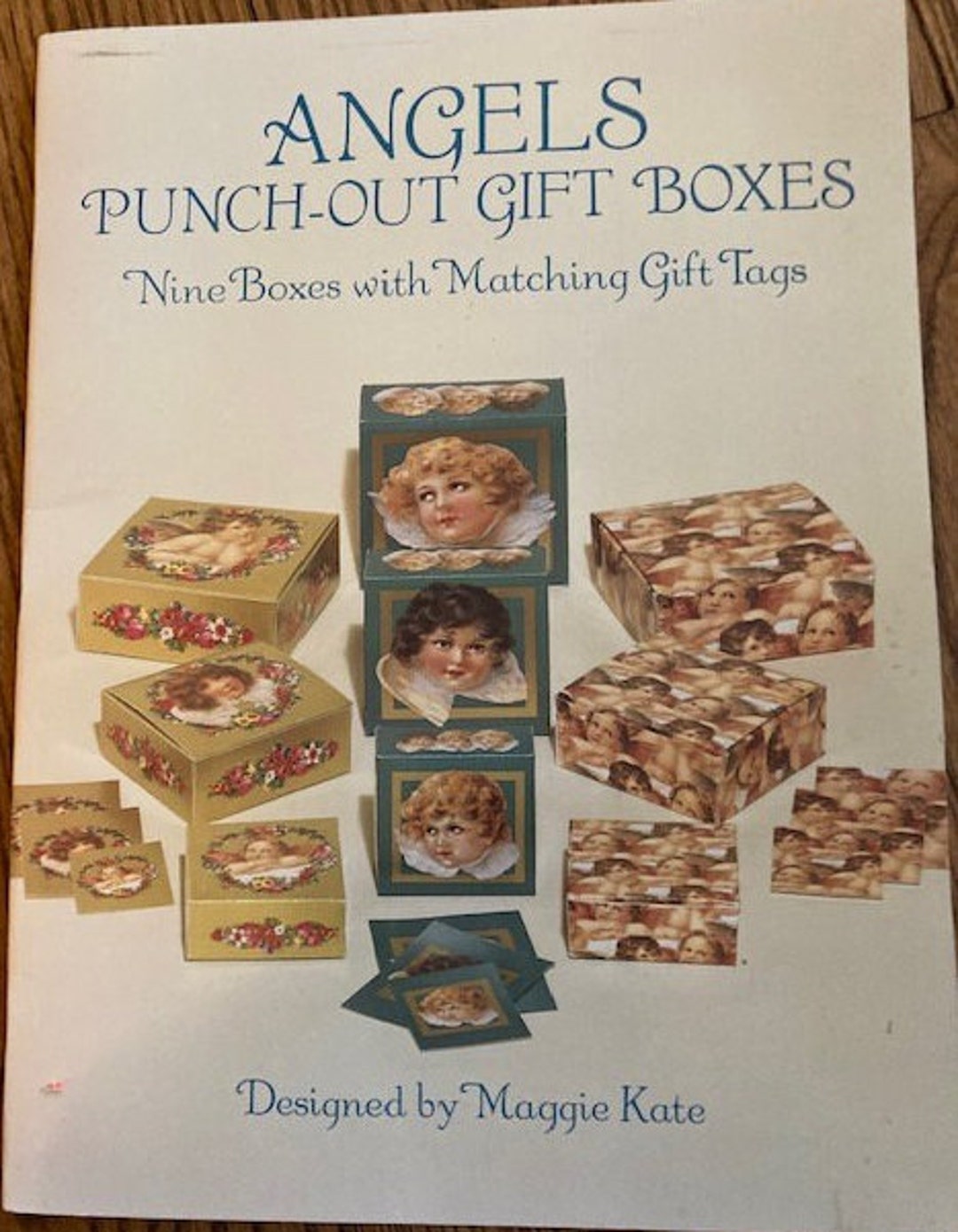 ANGELS ,punch-out ,gift Boxes, Book, by Maggie Kate,9 Boxes With Gift ...