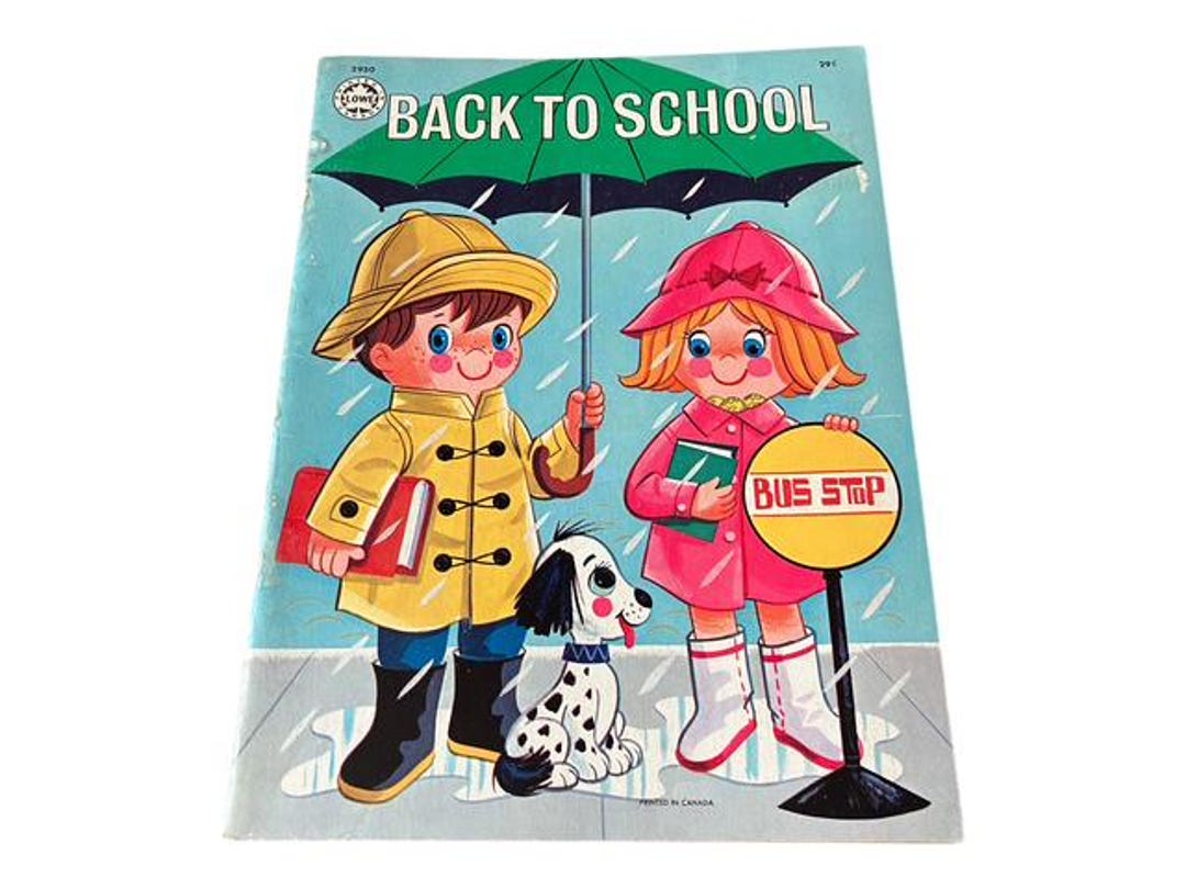 Samuel Lowe Co Vintage Coloring Book Alphabet Numbers Back to School ...