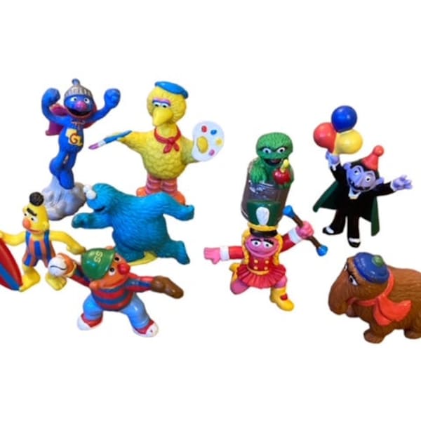 Pvc Sesame Street Toy Figures - Etsy
