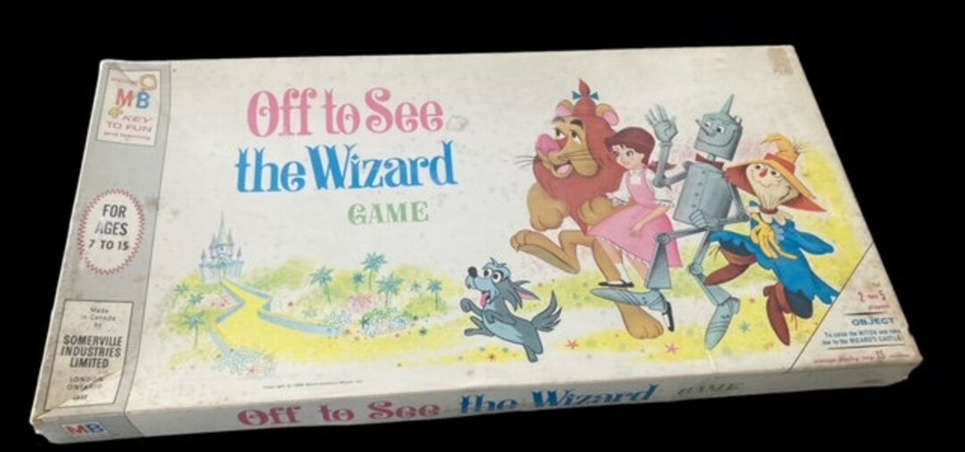 Vintage ,off to See ,the Wizard ,board Game, Milton Bradley ,1968, No ...