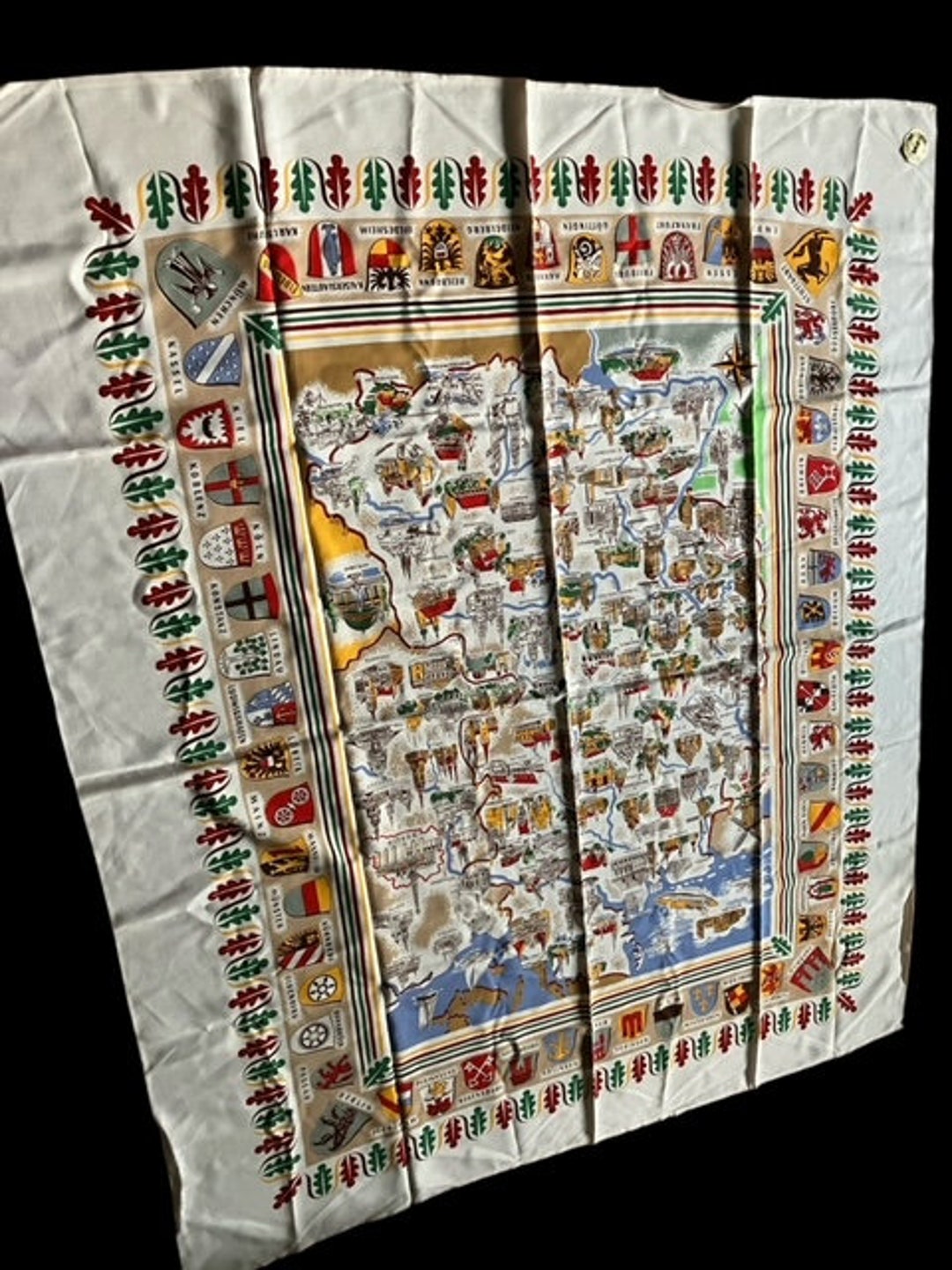 Souvenir of Germany , German Tablecloth, NOS ,europe Map, Tablecloth ...