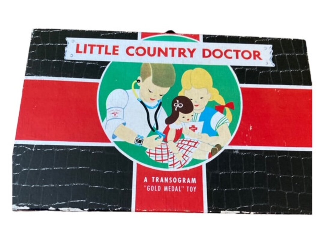 Vintage, Transogram , Gold Medal Toy, Country Doctor Kit , USA - Etsy
