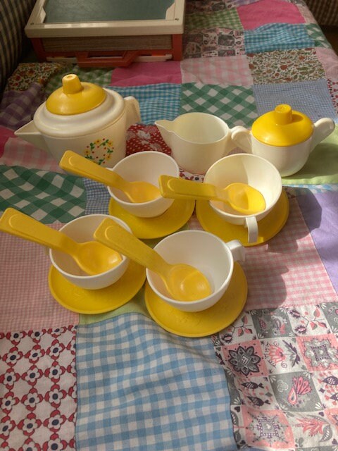 Vintage Fisher Price Tea Set, 1980s Pretend Play - Etsy