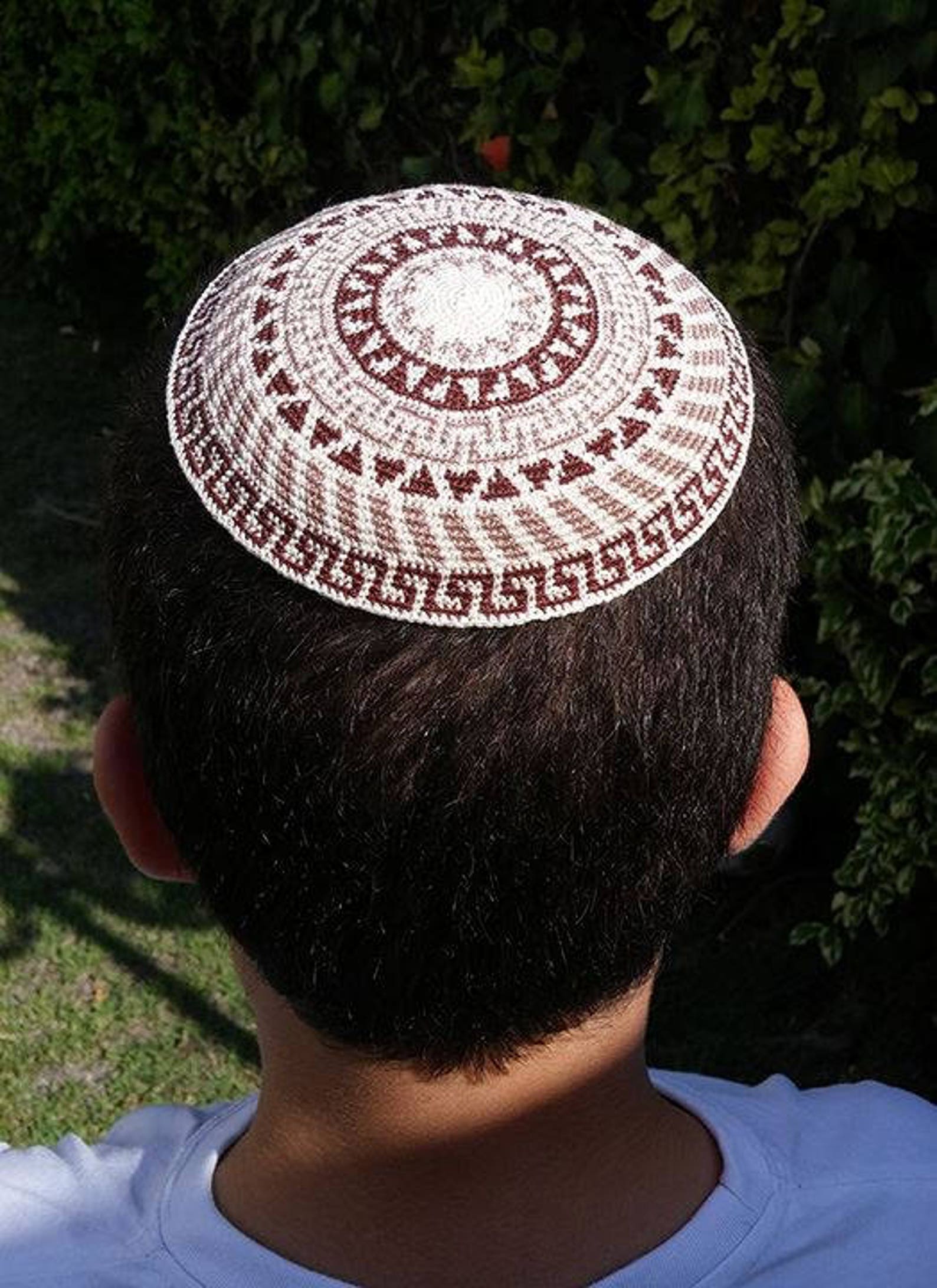 Black Kippah, Black Knitted Kippah, Black Yarmulke, Crocheted Kippot ...