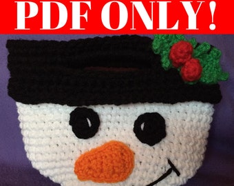 Elf Gift Bucket Bag Crochet Pattern | Etsy