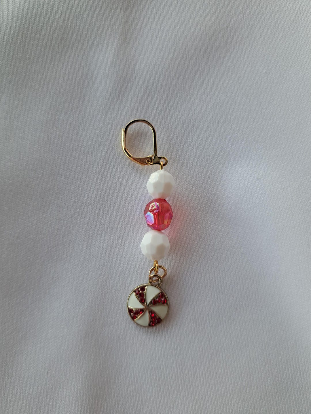 Peppermint Stitch Marker - Etsy