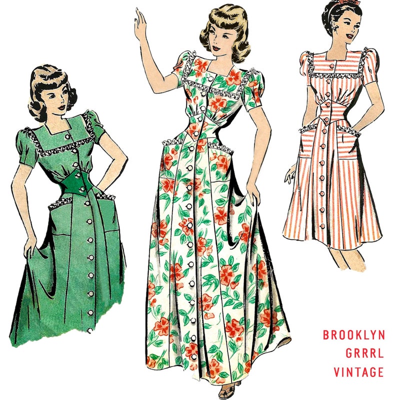 1940s Sewing Pattern - Etsy