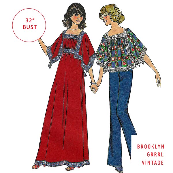 Hippie Dress Pattern - Etsy