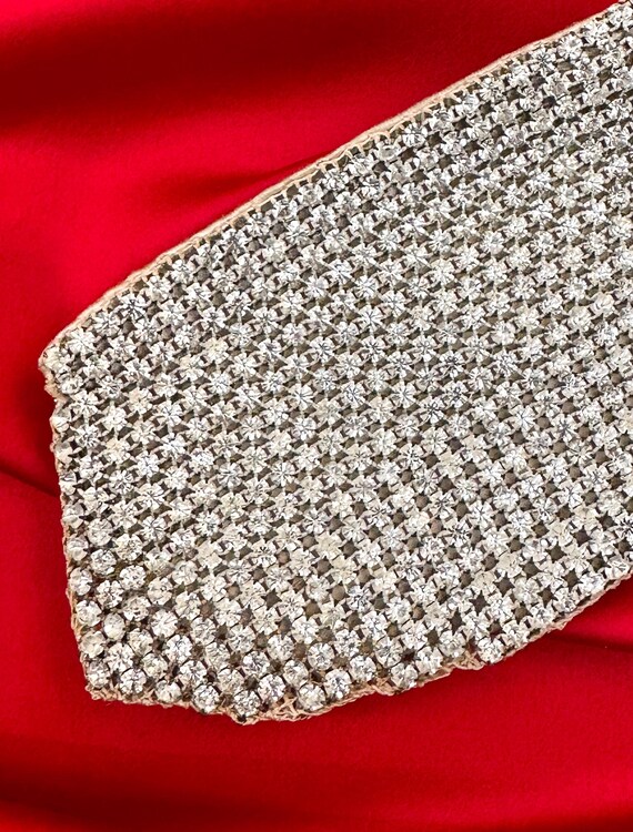 1930-40s Sparkling Art Deco Rhinestone Mini Clutch / … - Gem