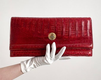 Ruby Red Clutch - Etsy