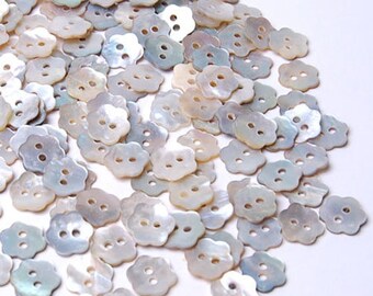 Pearl Flower Buttons | Etsy