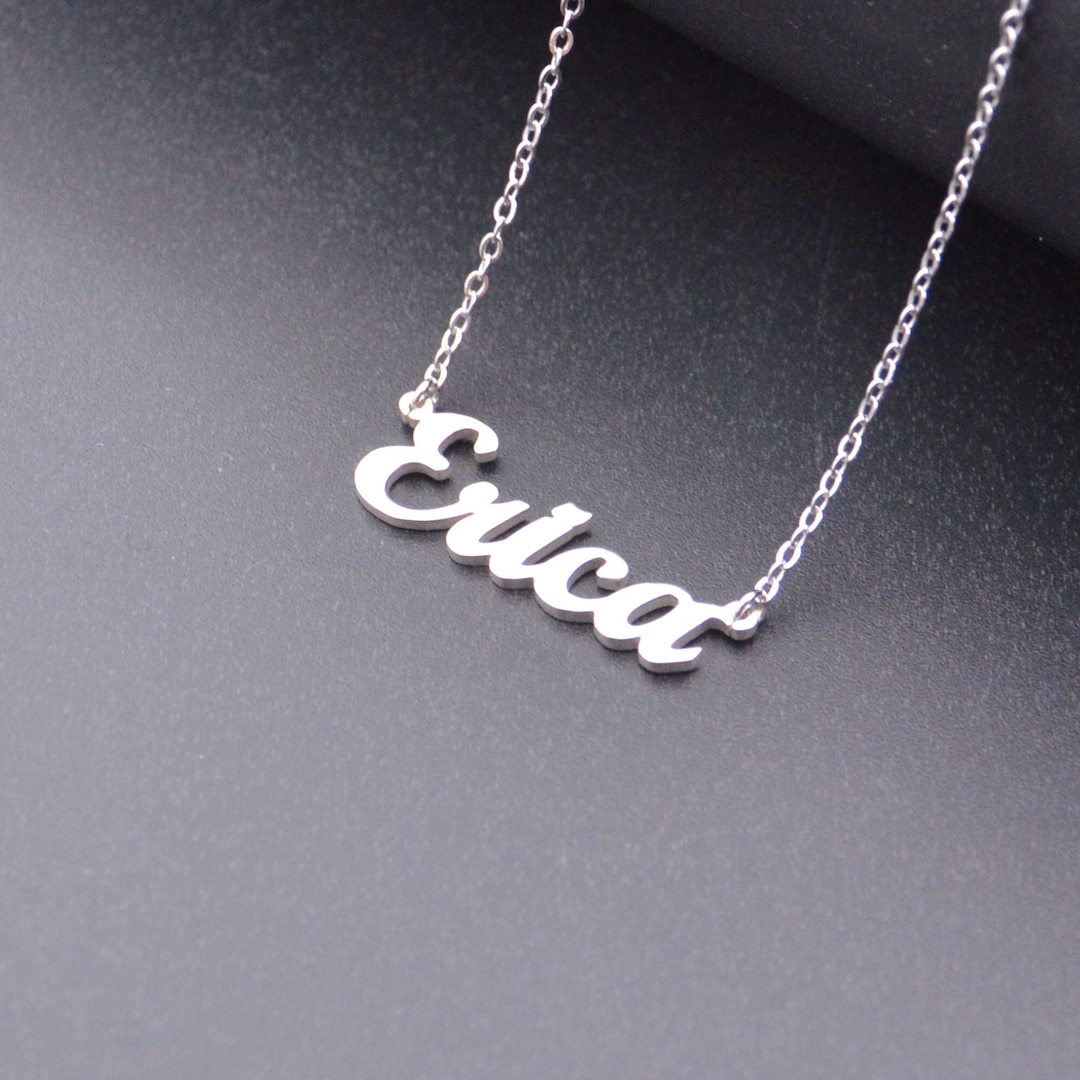 Dainty Name Necklace-personalized Name Chain Necklace-cursive Name ...
