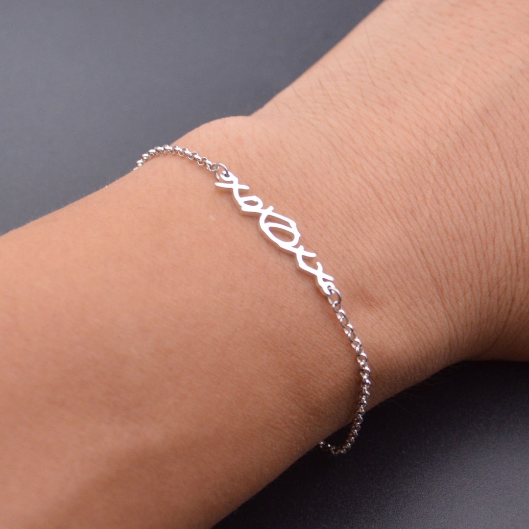 Custom Signature Bracelet,personalized Handwriting Bracelet,unique Gift ...