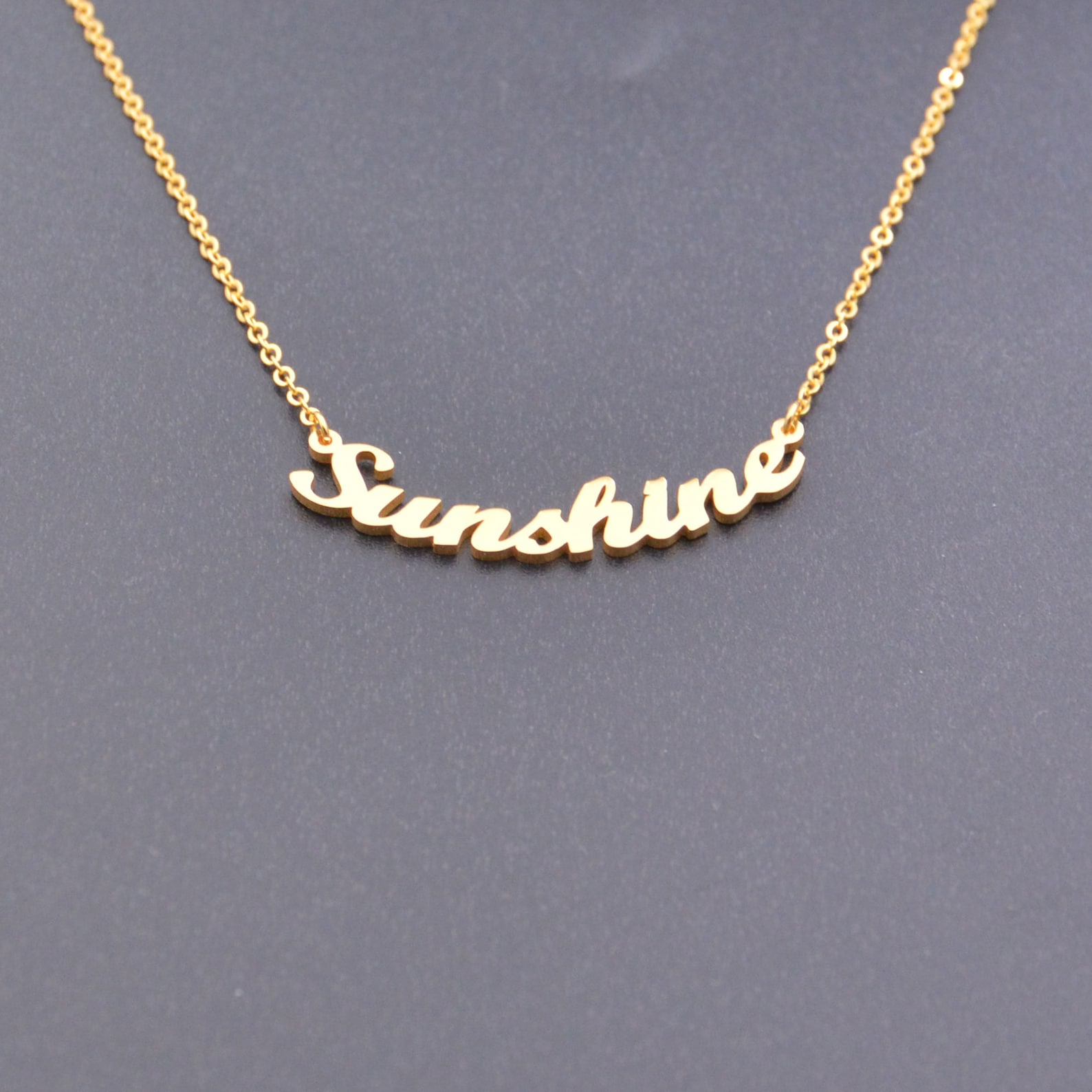 Word Necklace-custom Silver Word Necklace-personalized Words - Etsy