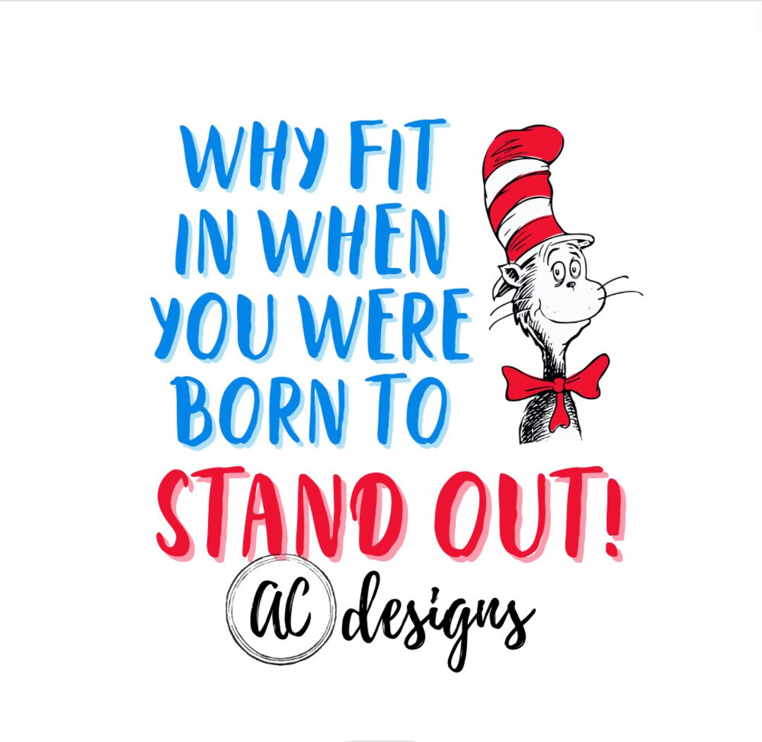 PLEASE READ Description: Dr. Seuss Born to Stand Out BUNDLE - Etsy PLEASE READ Description: Dr. Seuss Born to Stand Out BUNDLE - Etsy