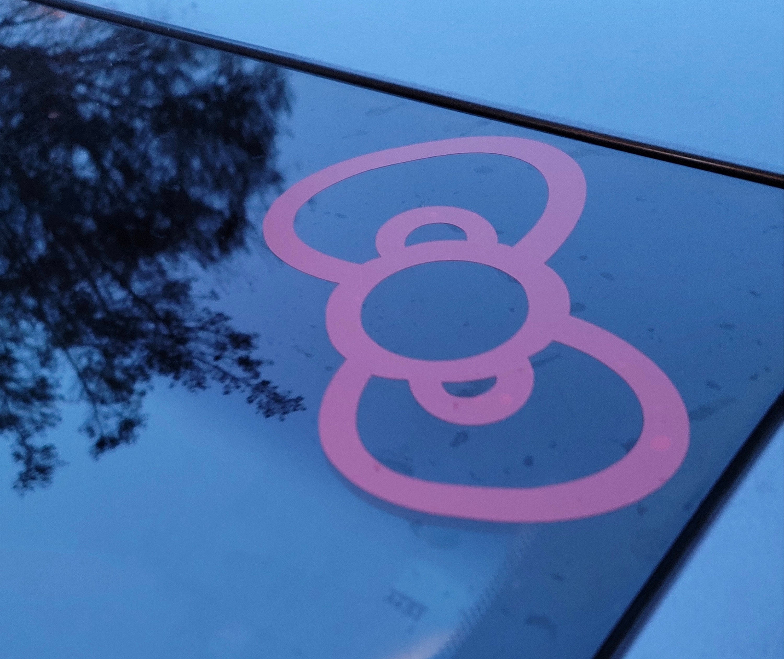 Hello Kitty Bow Sticker - Etsy