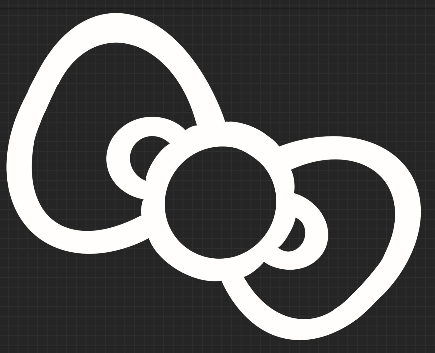 Hello Kitty Bow Sticker - Etsy