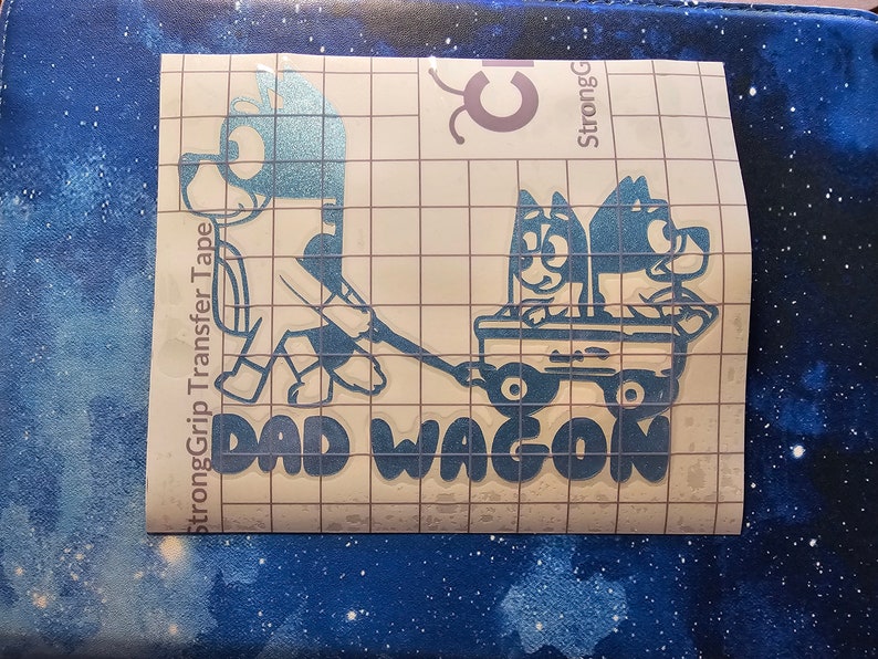 Bluey Dad Wagon Sticker - Etsy Australia