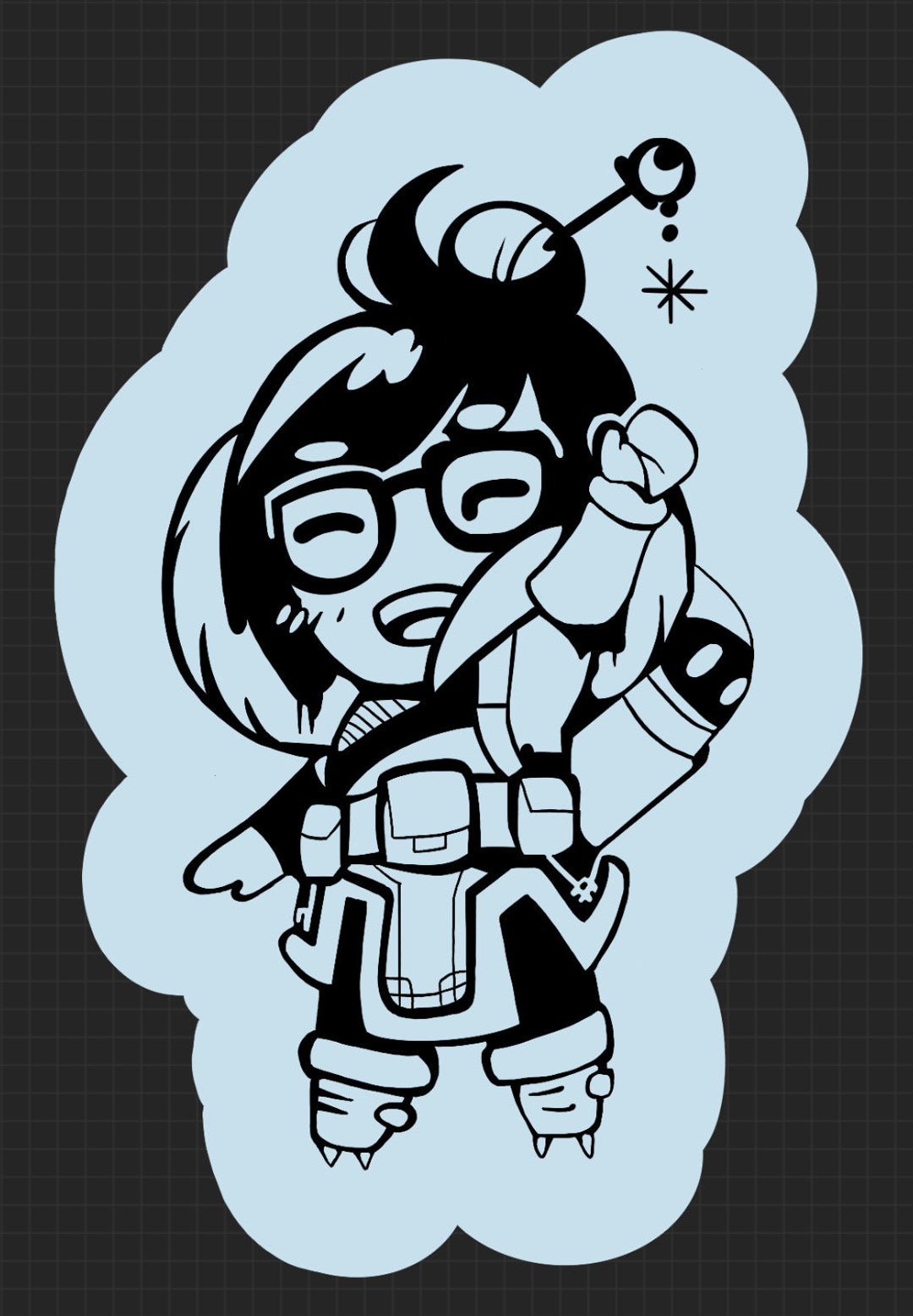 Mei Spray Overwatch Sticker - Etsy