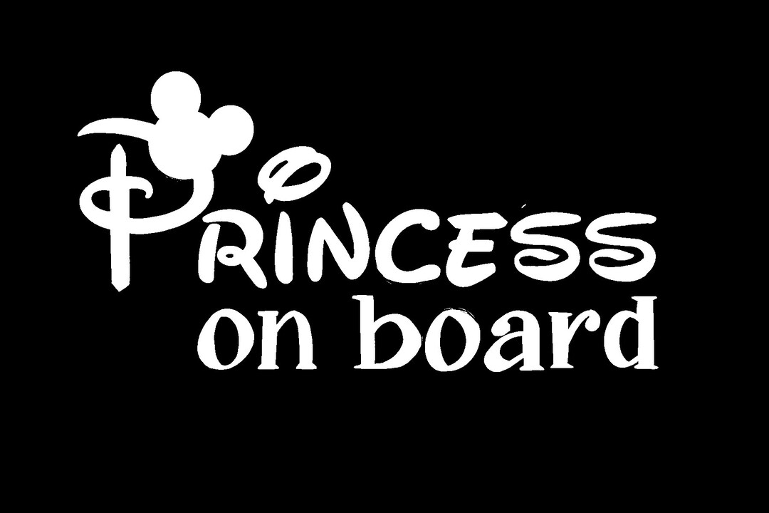Princess on Board Sticker - Etsy