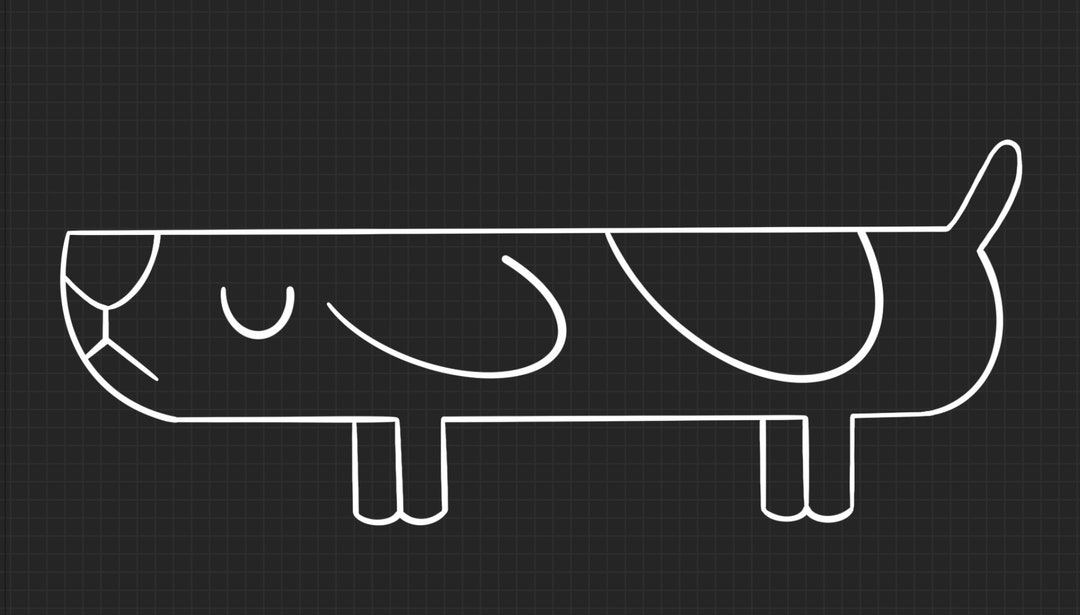 Long Dog Sticker - Etsy