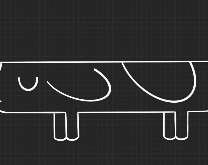 Long Dog Bluey Vinyl Decal - Etsy Australia