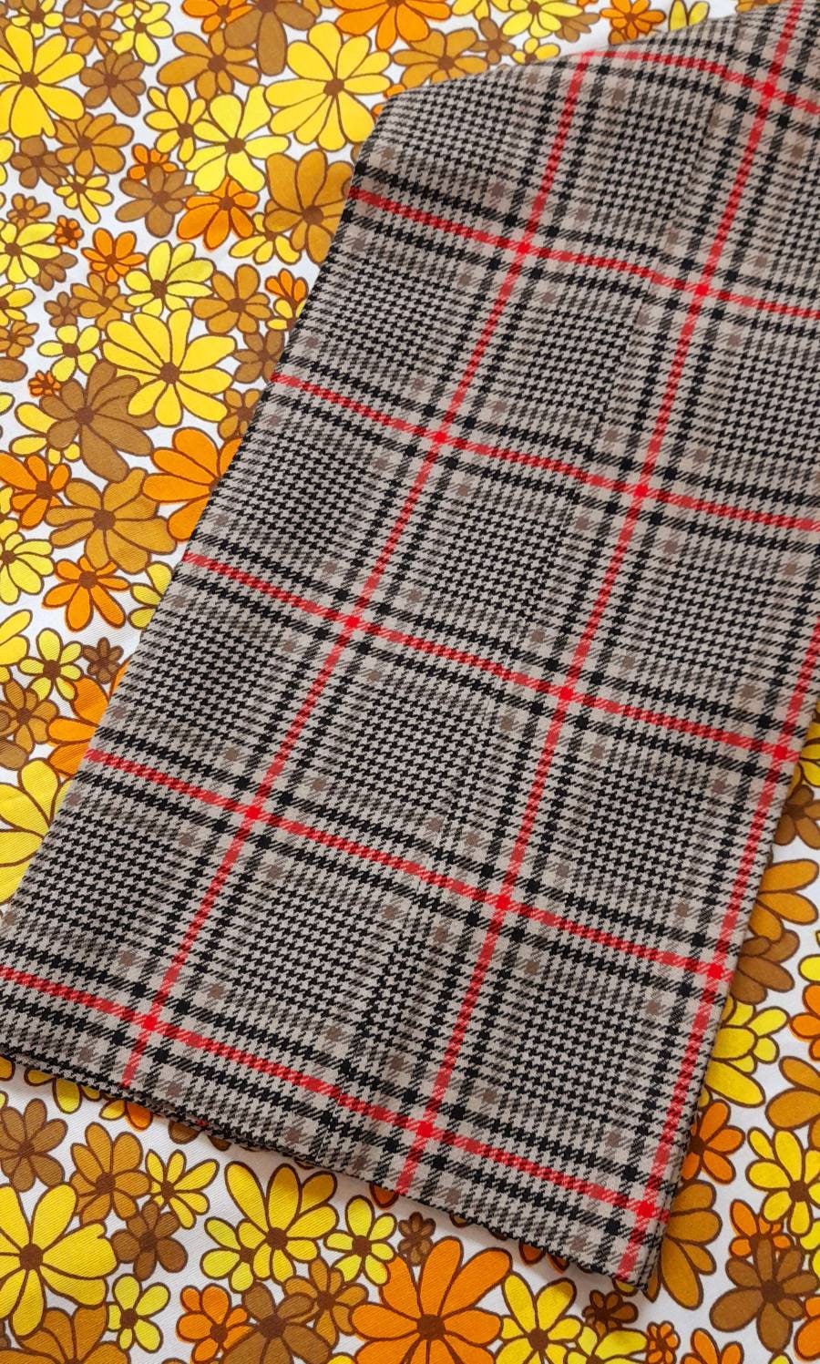 70s Handmade CHECKED WOOL FLARES Skinhead Seventies Suedehead Uk 10 - Etsy