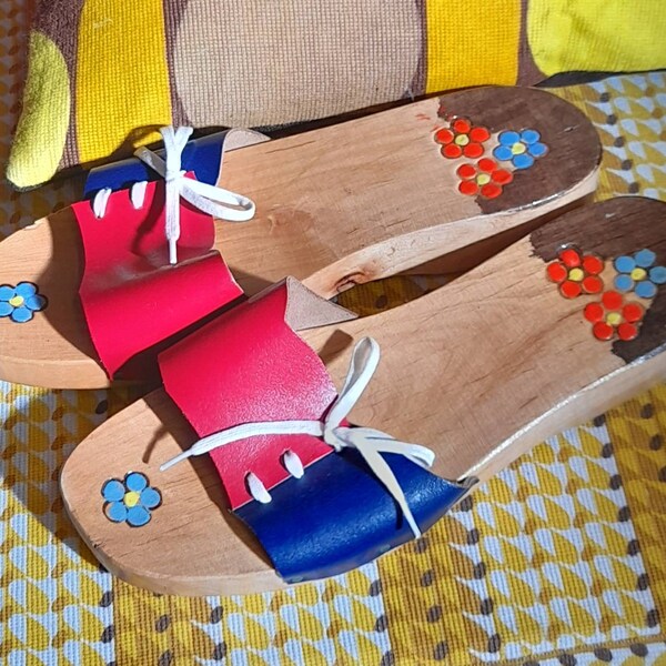 Red Clogs - Etsy
