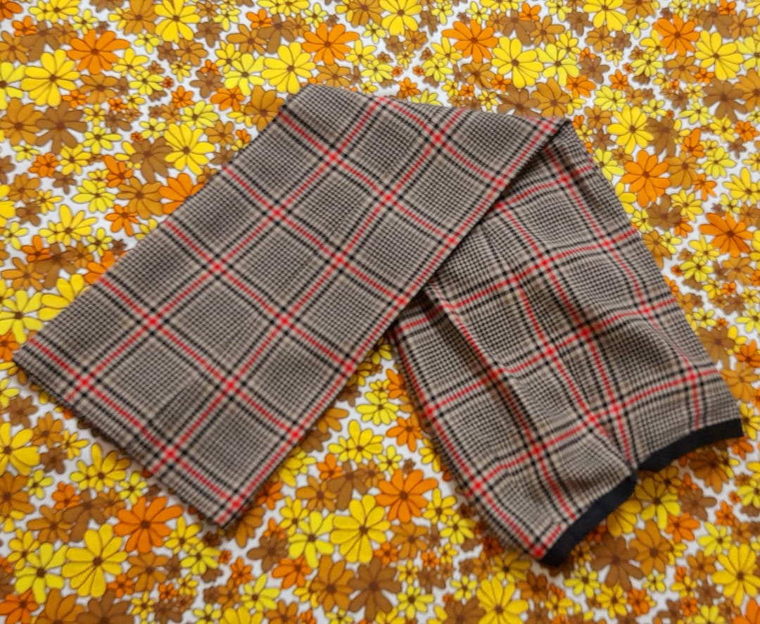 70s Handmade CHECKED WOOL FLARES Skinhead Seventies Suedehead Uk 10 - Etsy
