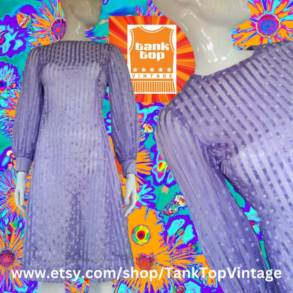 1960s Purple Dress - Etsy
