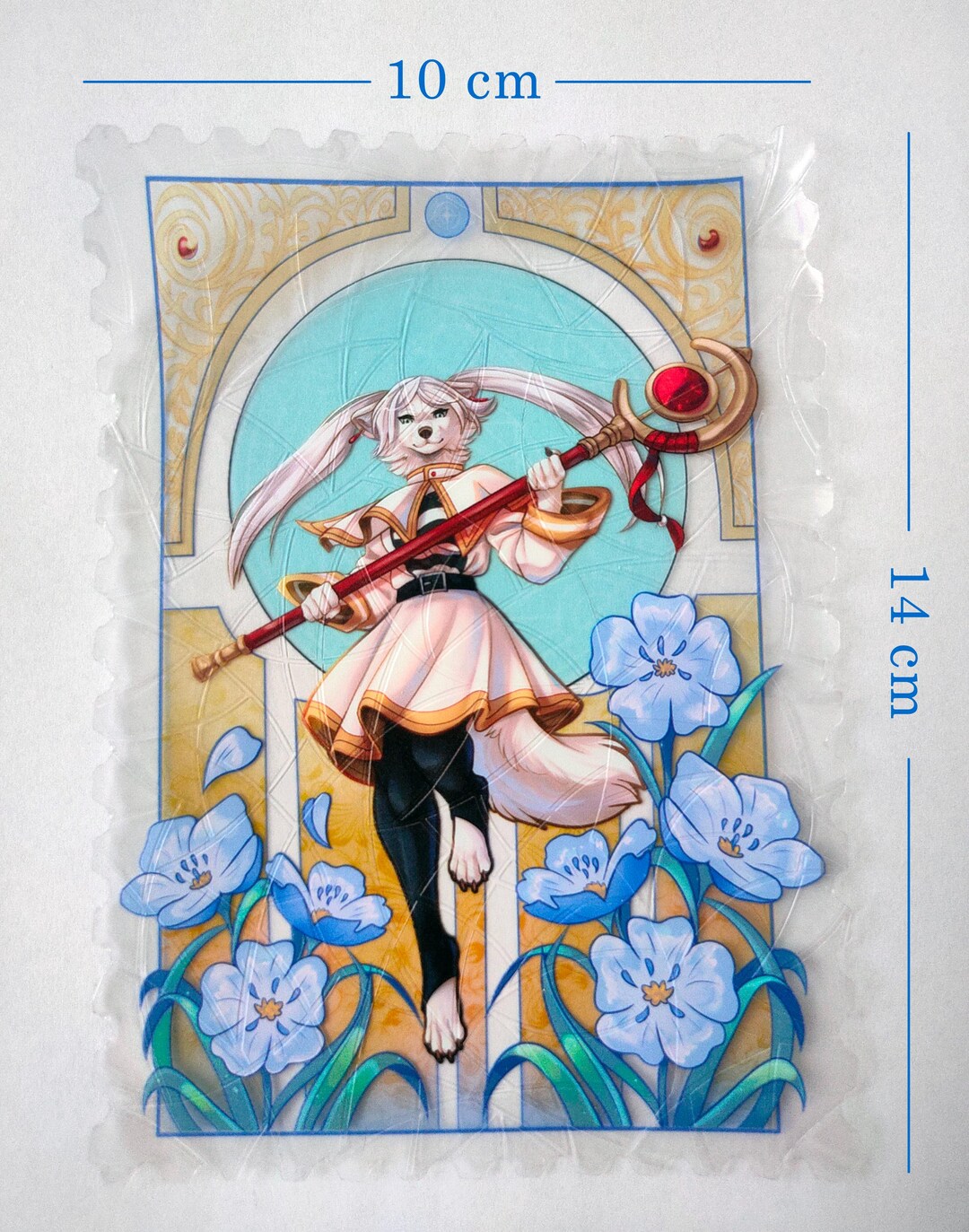 Furrieren Vinyl Sticker | Furry Anthro Arctic Fox | Suncatcher ...