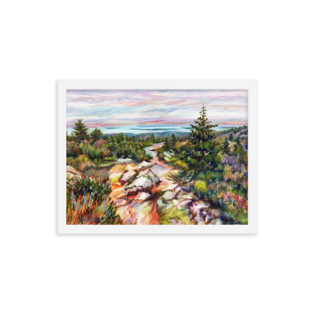 Cadillac Mountain, Acadia National Park, Maine. Framed Fine Art Print ...