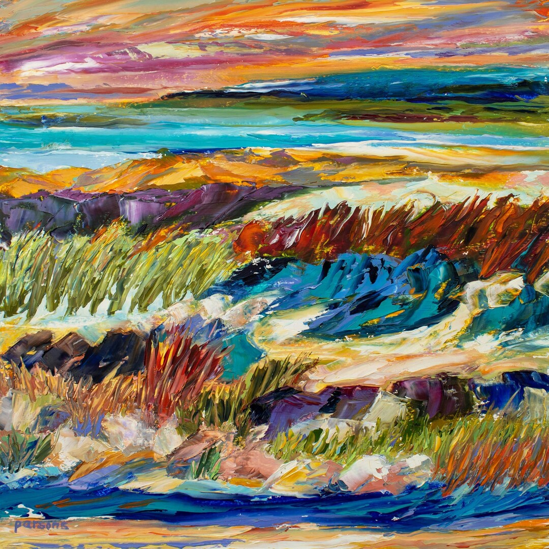 Cape Cod Painting. Windswept Beach, Cape Cod. Original Impressionist ...
