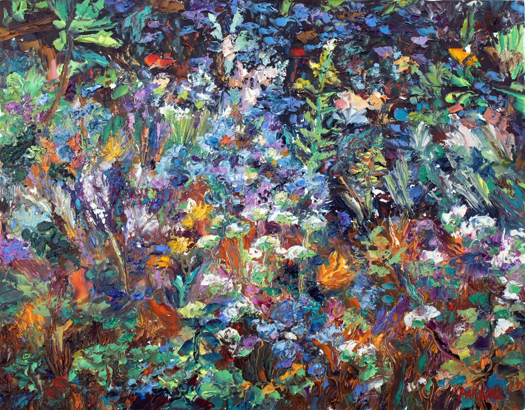 Delaware River Wildflowers, Bucks County Painting, Original ...