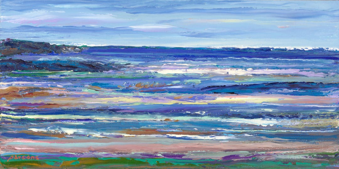Cape Cod Painting. Tidal Flats, Cape Cod, Original Impressionist ...