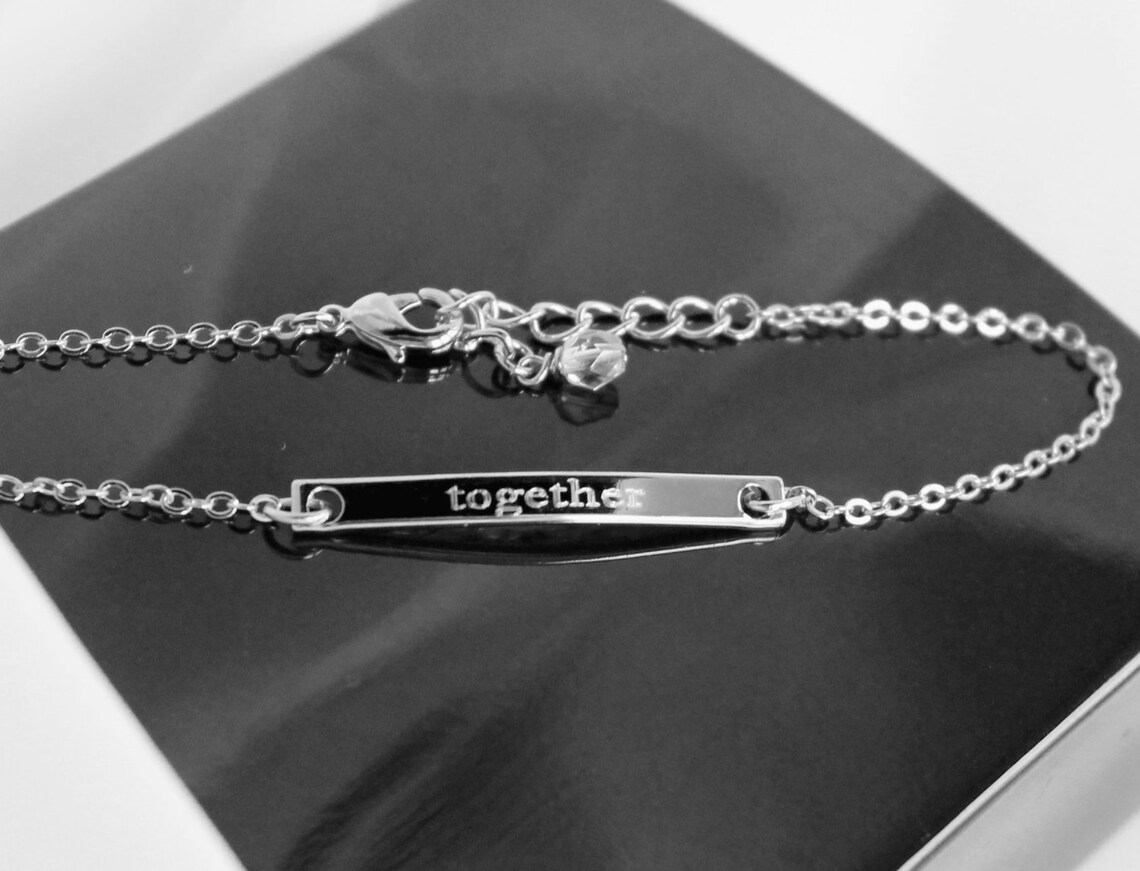 Engravable Bar Bracelet, Personalized Bar Bracelet - Etsy